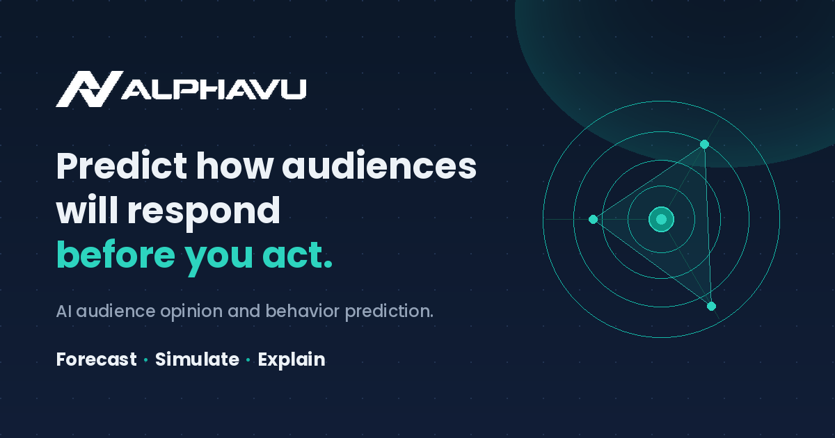 AlphaVu | AI Audience Opinion Prediction Platform